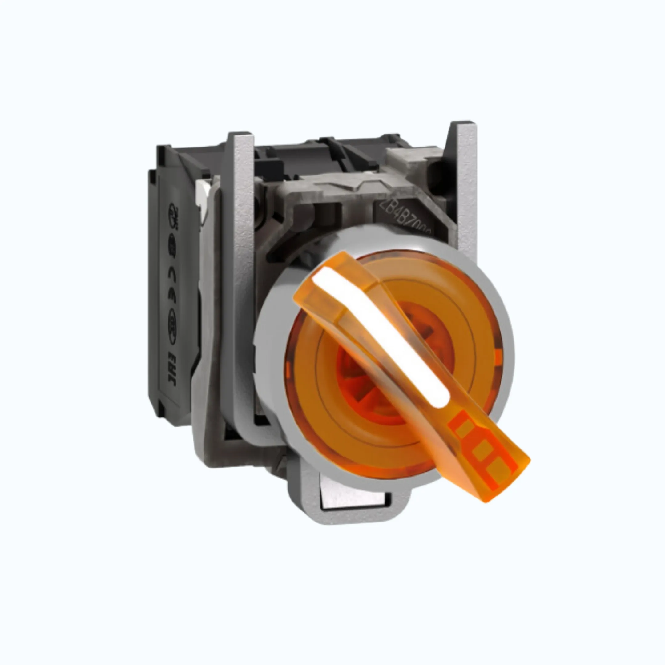 Schneider Selektor Iluminasi- 24 V AC/DC 1 N/O + 1N/C Jingga-XB4BK125B5 ...
